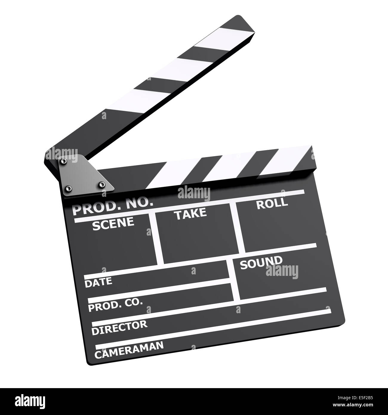 3d render of a movie set clapperboard Stock Photo - Alamy