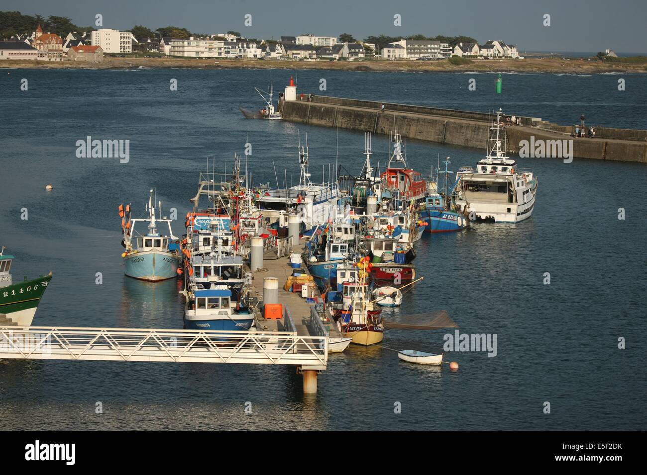 France, Bretagne, morbihan, quiberon, port maria, bateaux, chalutiers, bateaux de peche, barques ...