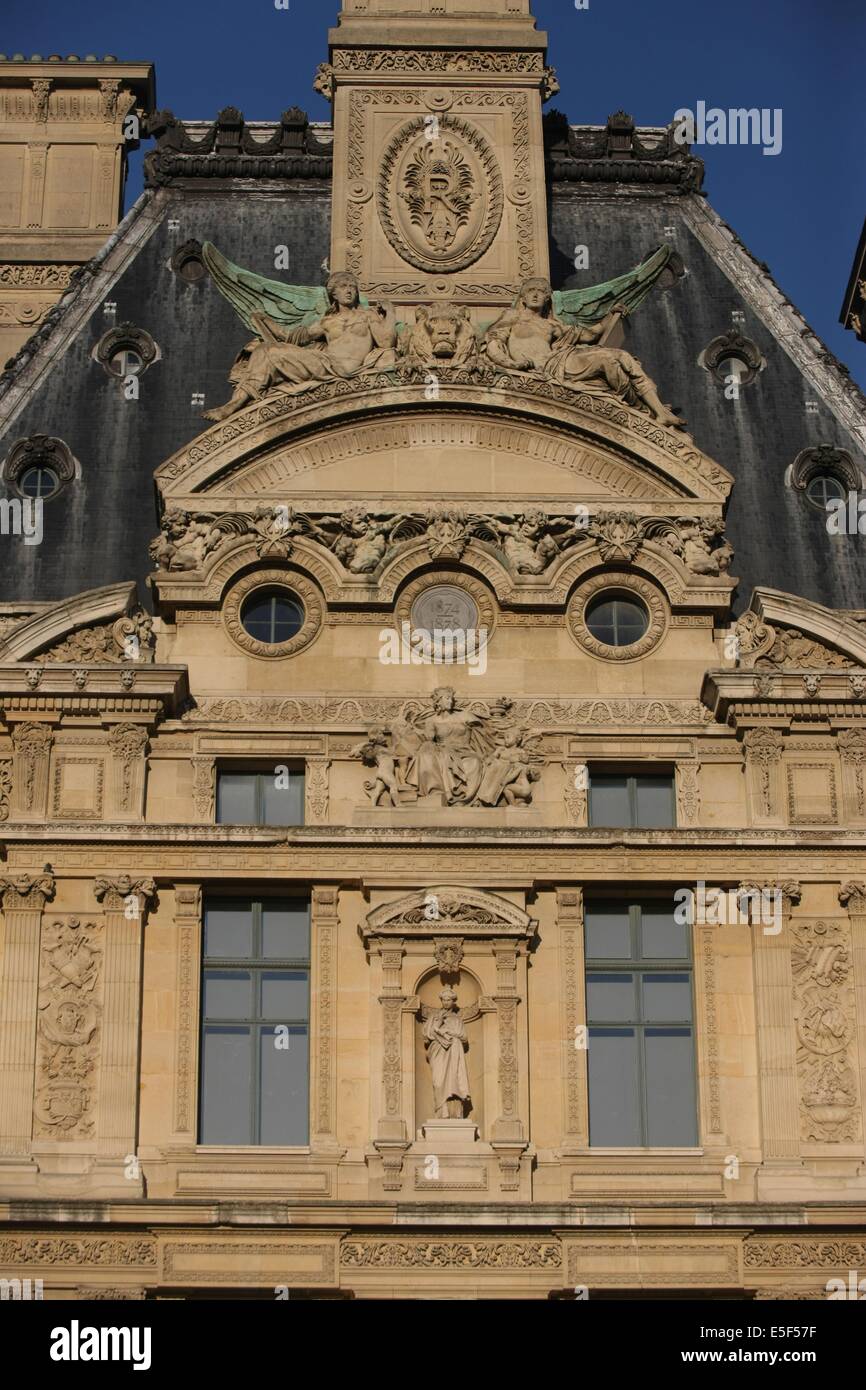 France, ile de france, paris 1er arrondissement, louvre, rue de rivoli ...