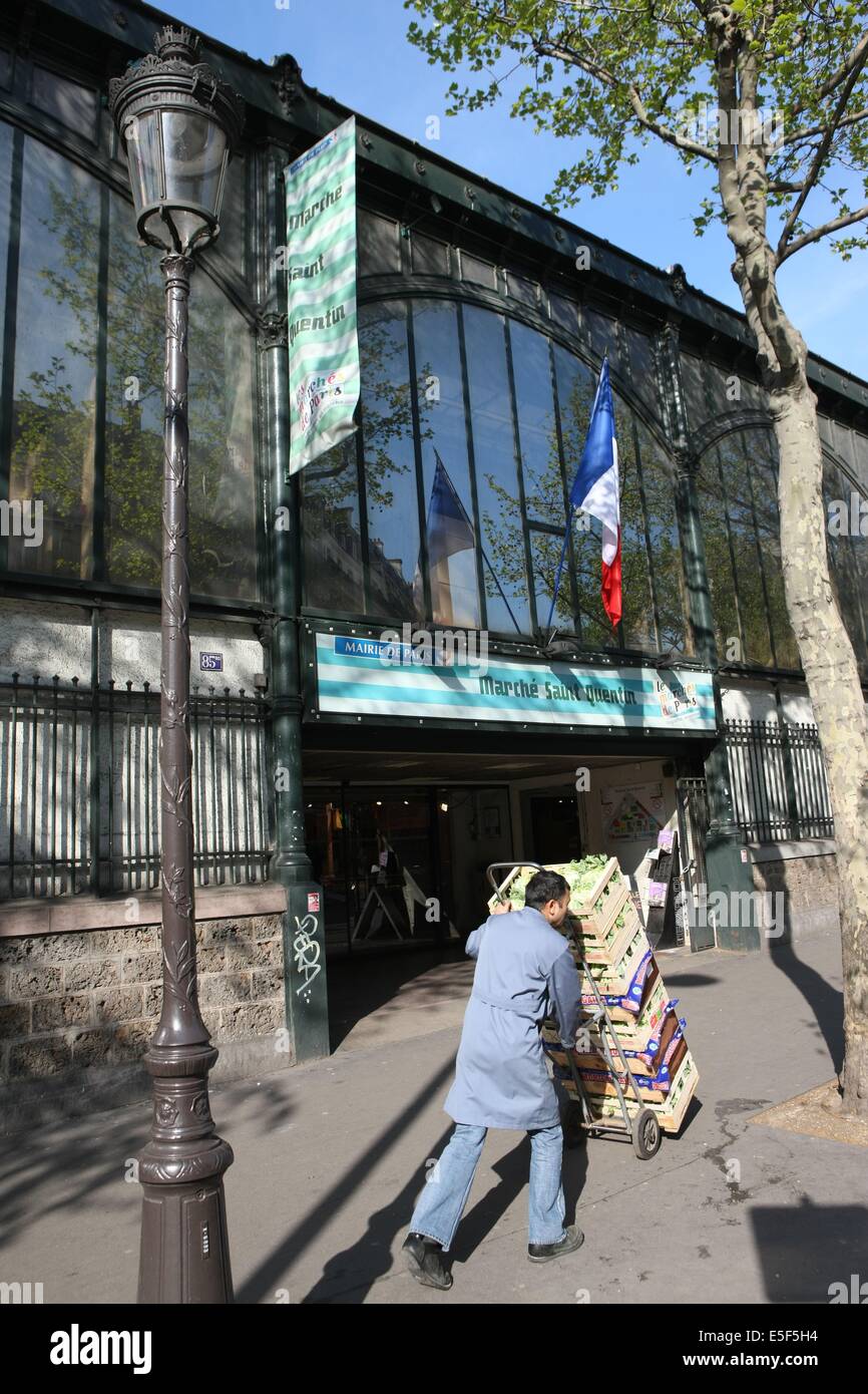 Market saint quentin paris hi-res stock photography and images - Alamy