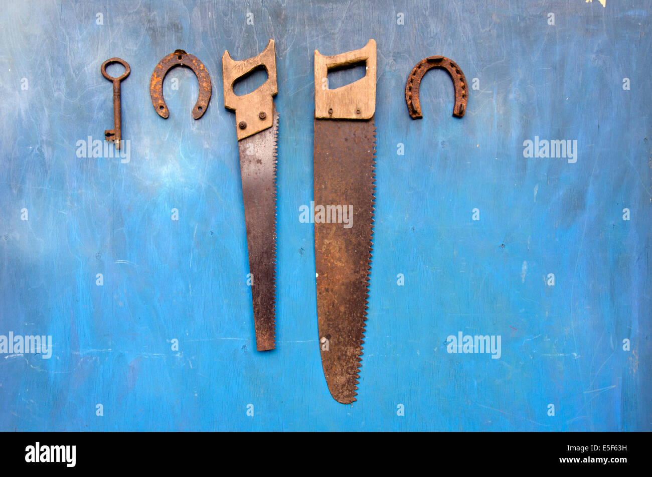 Old rusty farm tools hi-res stock photography and images - Alamy