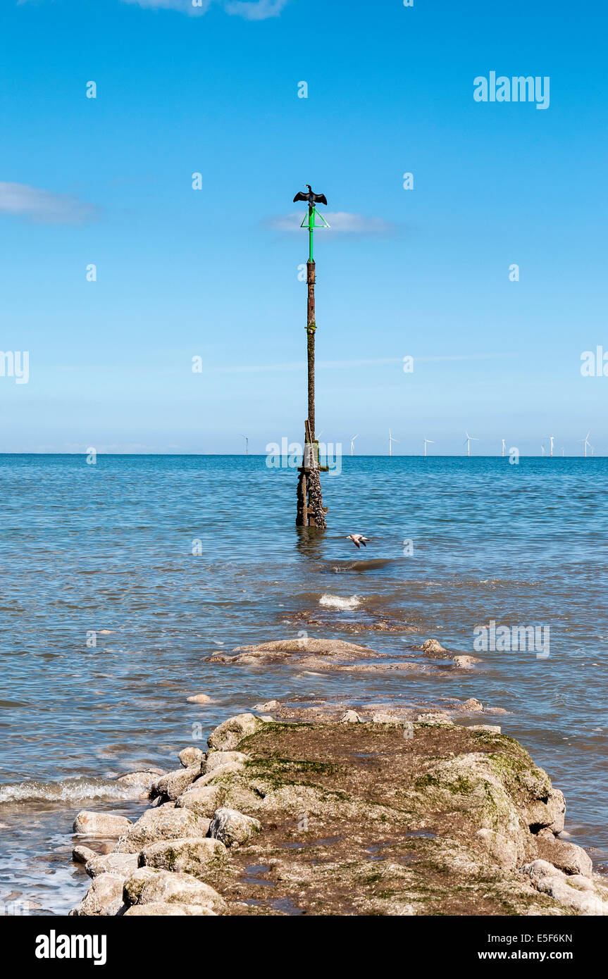 Llanddulas beach North Wales Stock Photo - Alamy