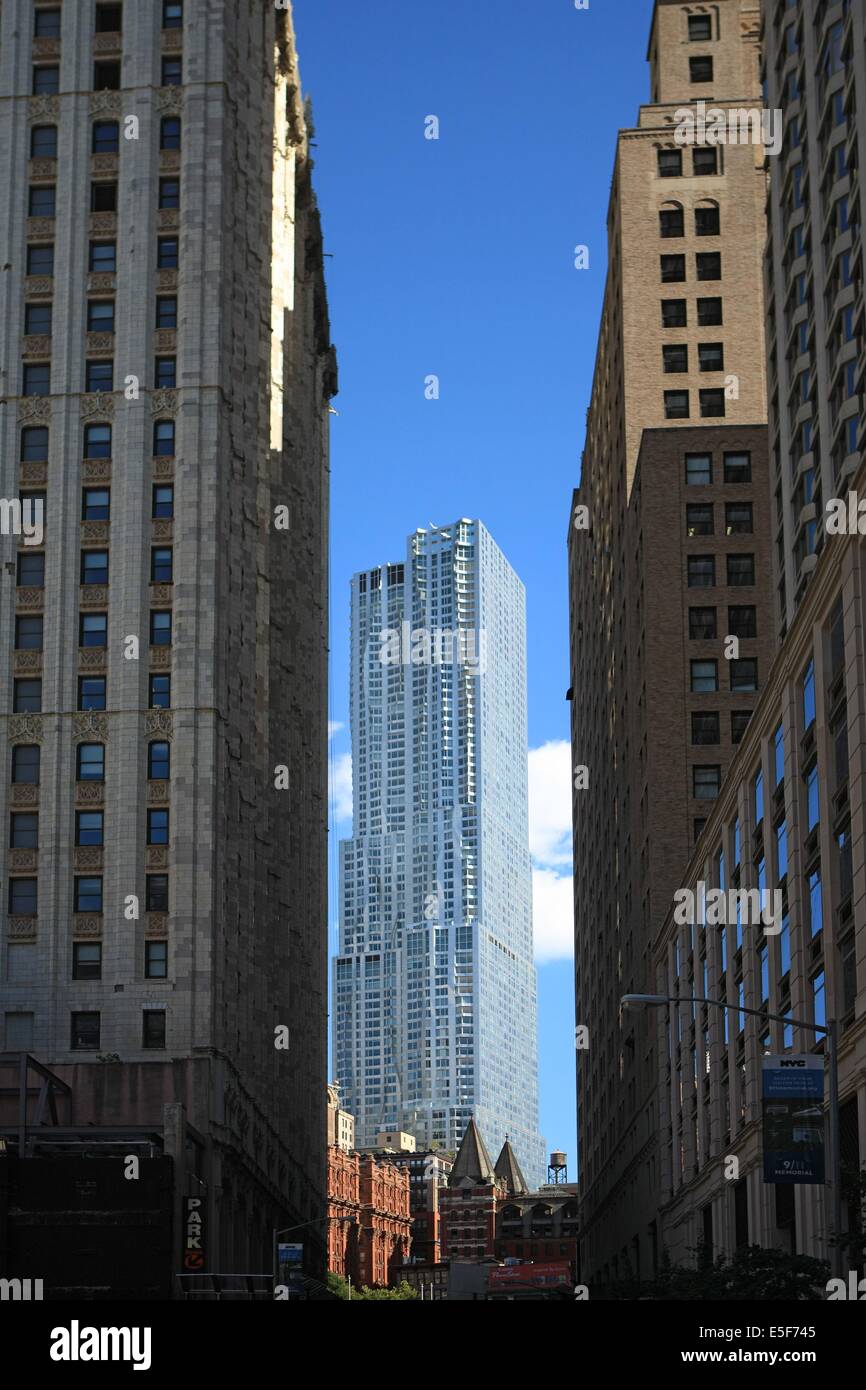 usa, state of New York, NYC, Manhattan, financial district, building ...