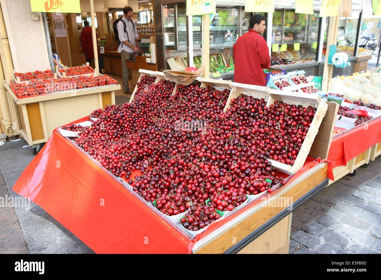 France, ile de france, paris, 7e arrondissement, rue cler, marche ...