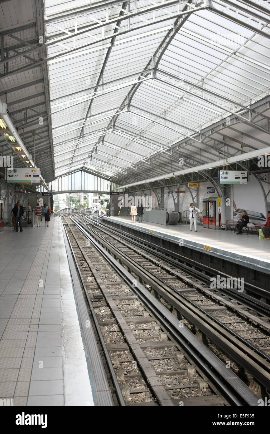 France, ile de france, paris, 15e arrondissement, station de metro ...