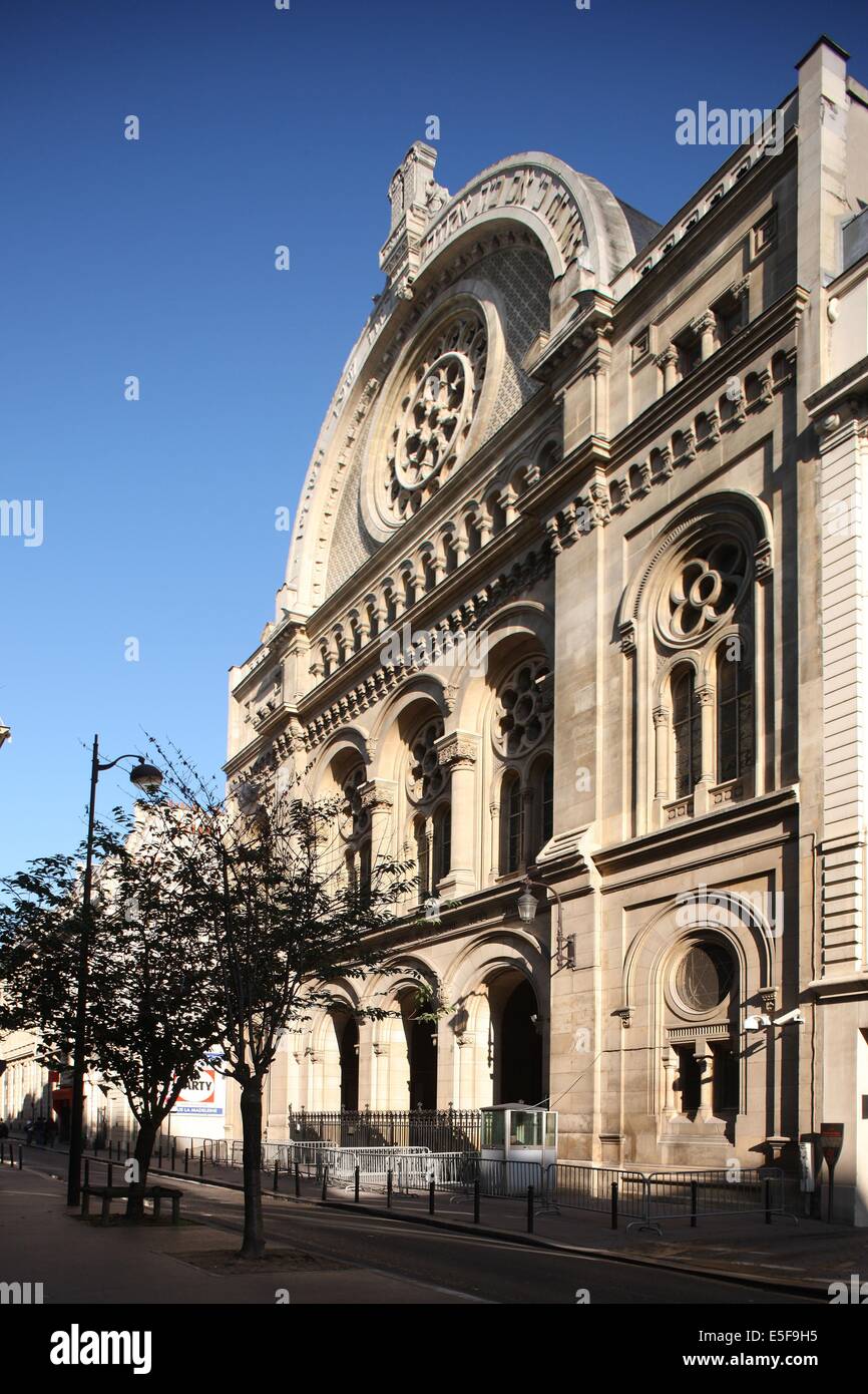 France, ile de france, paris 9e arrondissement, grande synagogue de ...