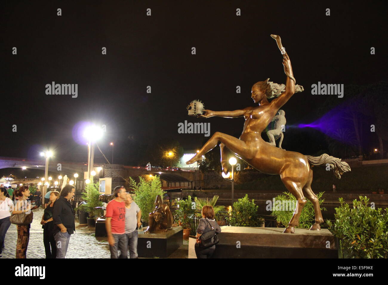 Rome, Italy 29th July 2014 Sculptures by the artist Alba Gonzales at ...
