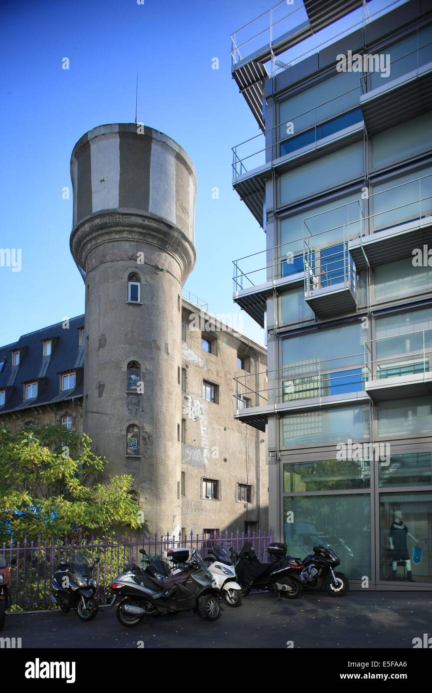 France, ile de france, paris 13e arrondissement, quartier bibliotheque ...