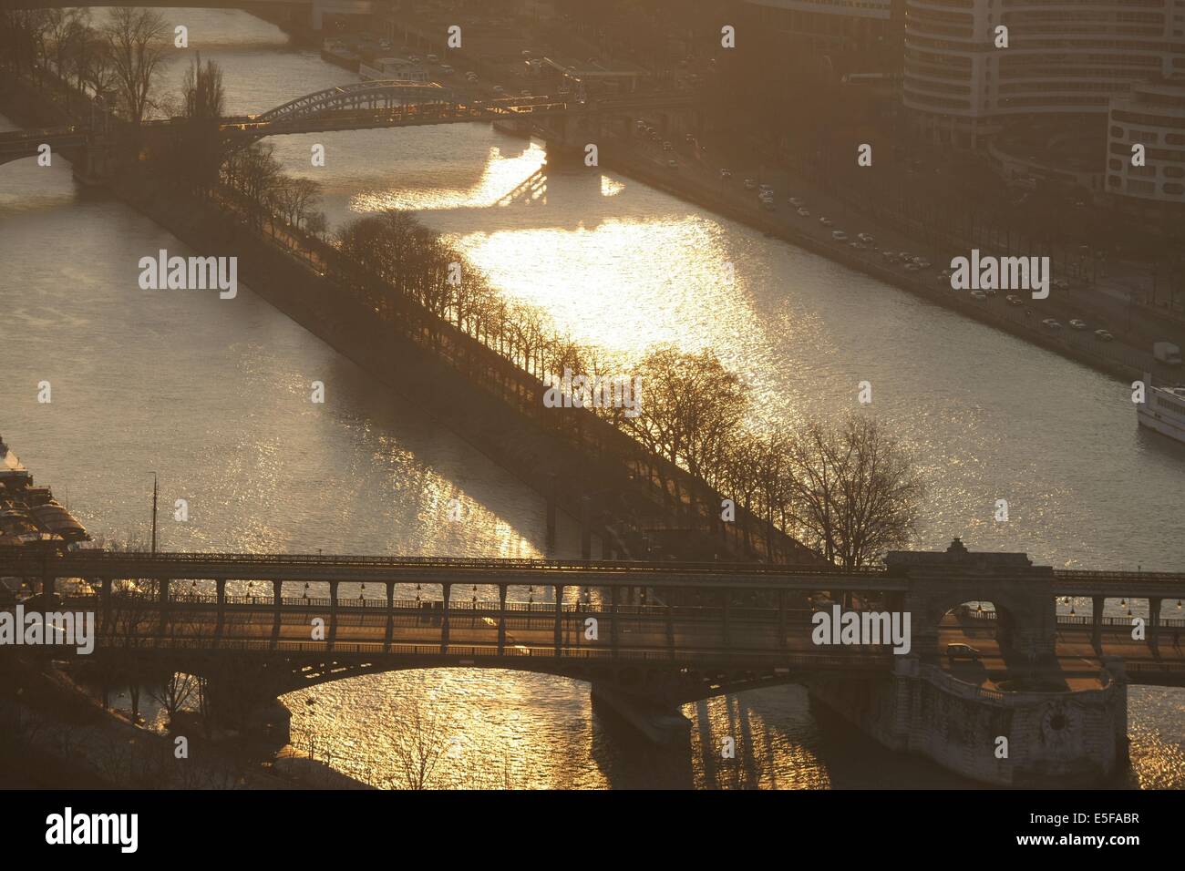 France, ile de france, paris 7e arrondissement, tour eiffel, vue depuis ...