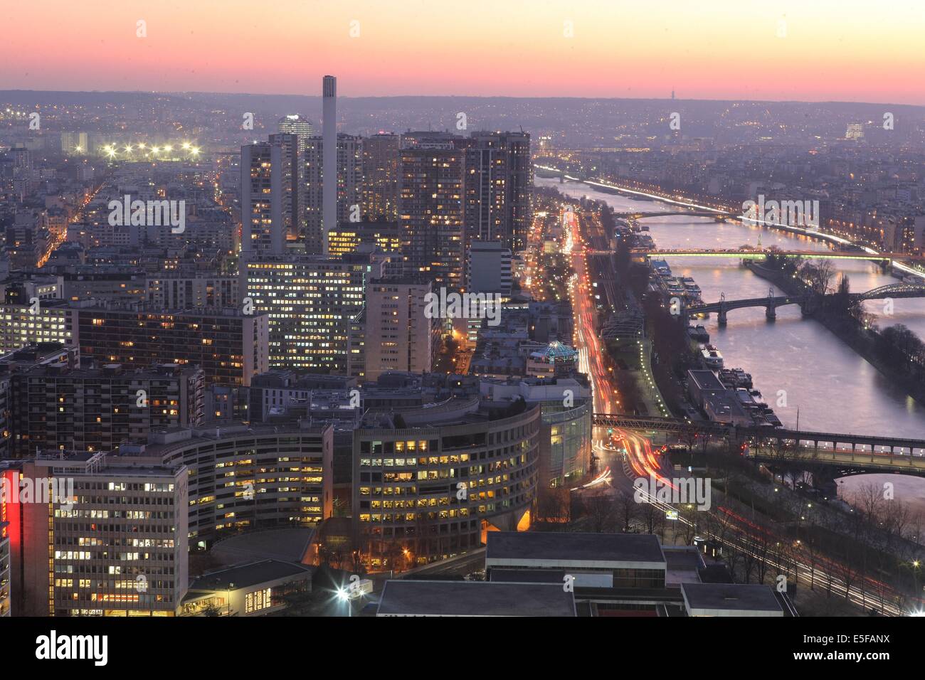 France, ile de france, paris 7e arrondissement, tour eiffel, vue depuis ...