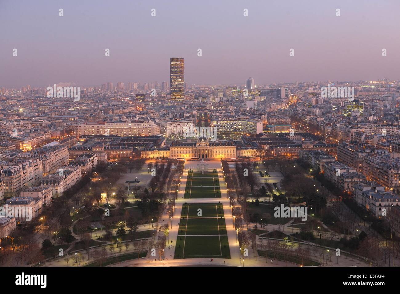 France, ile de france, paris 7e arrondissement, tour eiffel, vue depuis ...