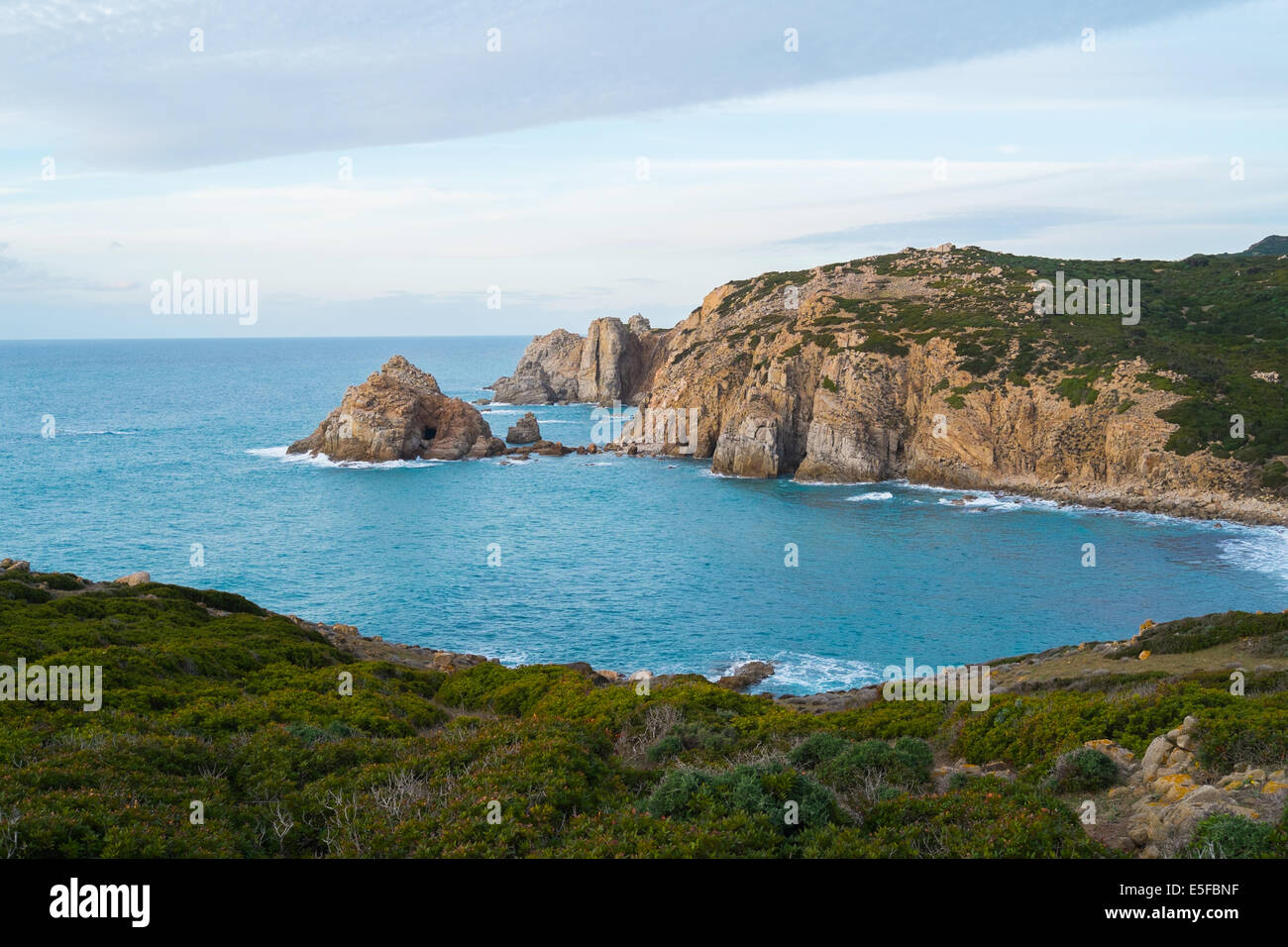 Capo Pecora on west coast of Sardinia, Italy Stock Photo - Alamy