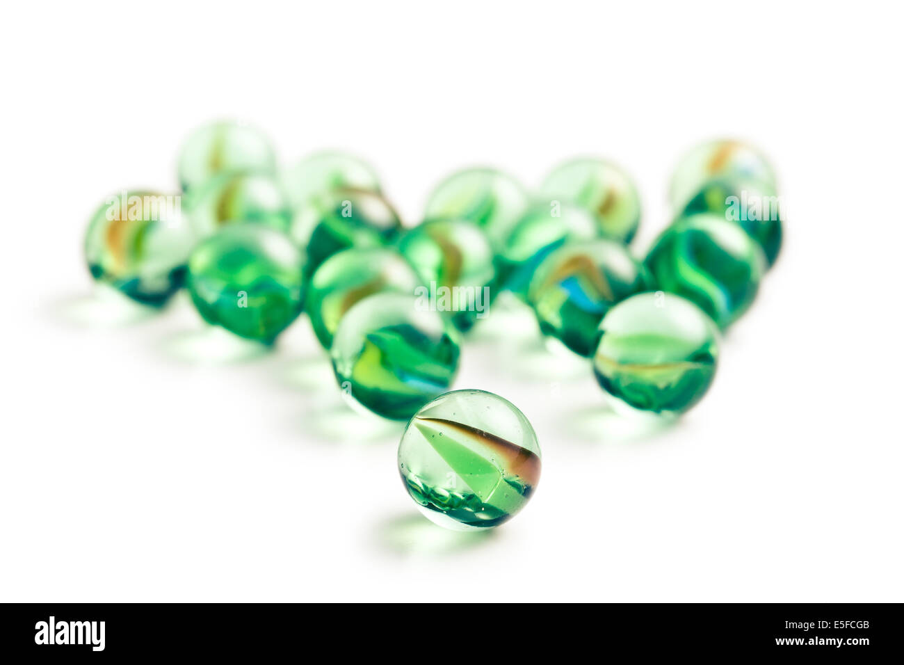 Glass marble balls on white background Stock Photo - Alamy