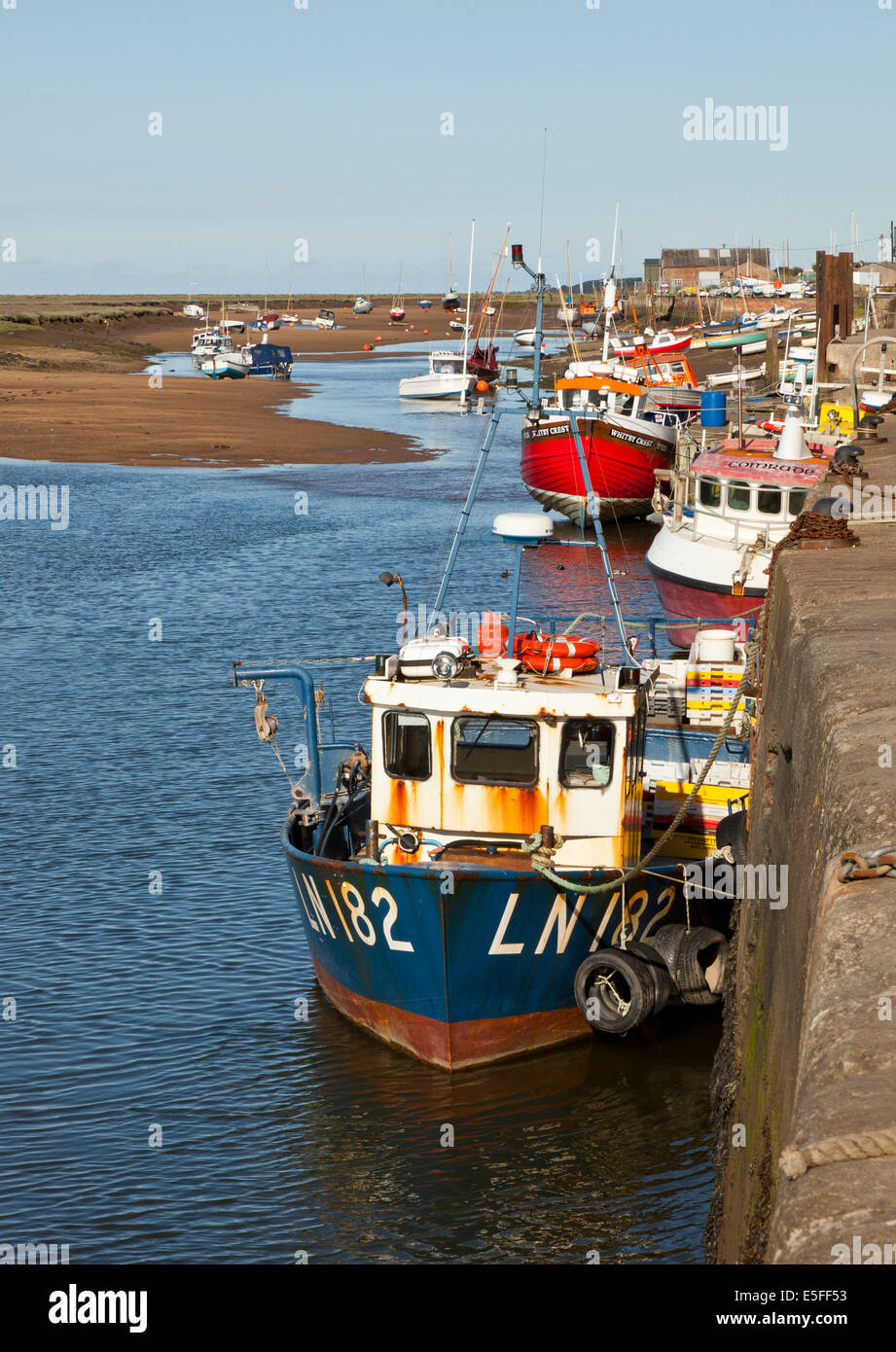 Port of Wells Inner Harbour in Norfolk, England, UK Stock Photo - Alamy