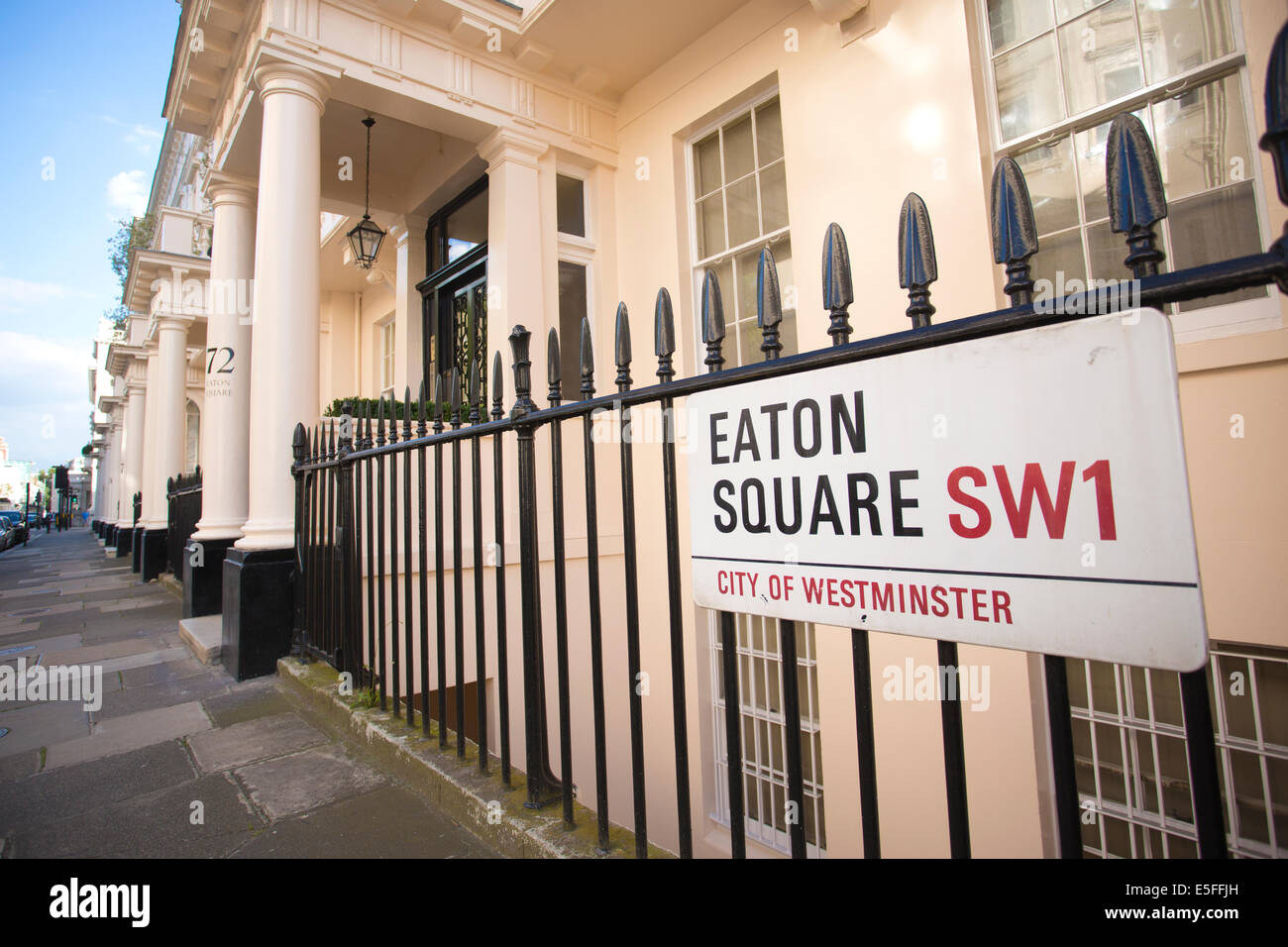 Eaton Square SW1, City of Westminster, London, England, UK Stock Photo ...