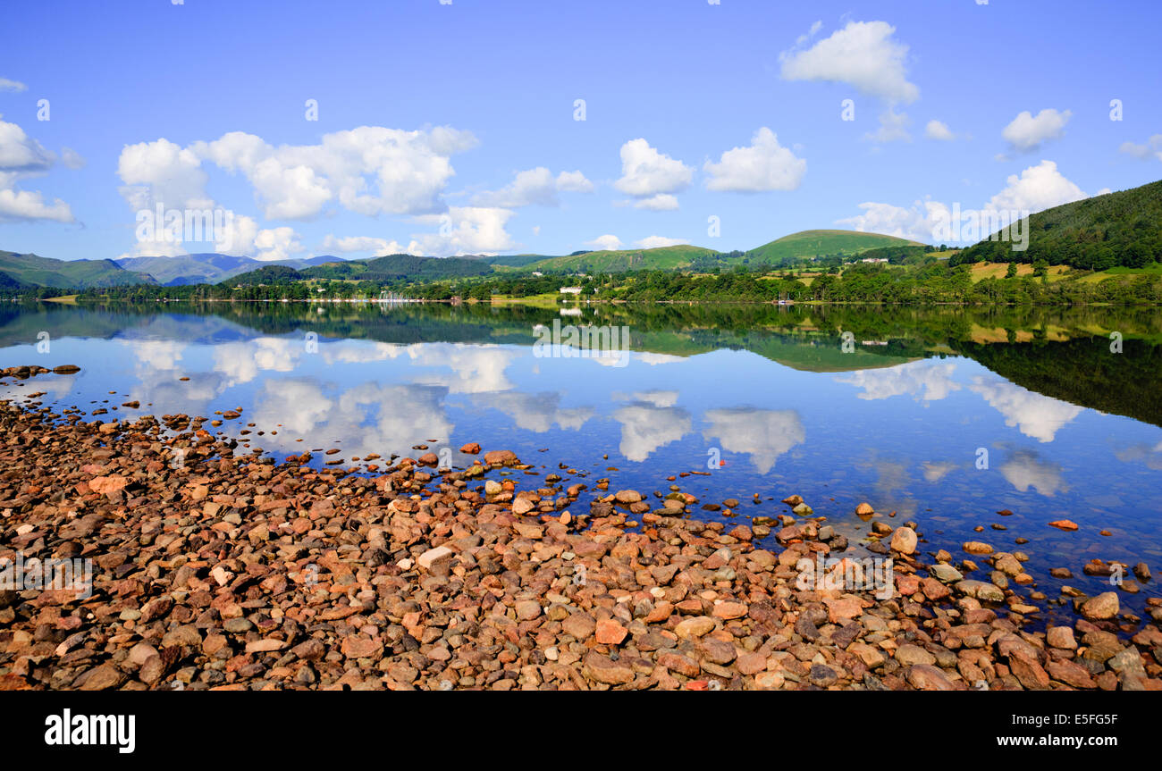 Beautiful Lake District scene Cumbria England UK Ullswater with ...