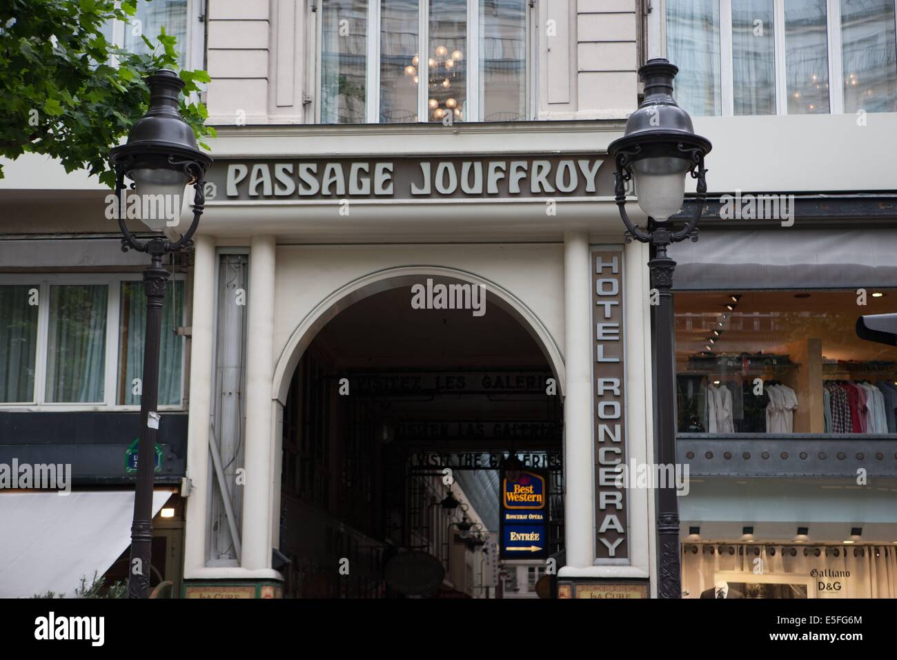 Passage Jouffroy, Paris Stock Photo - Alamy