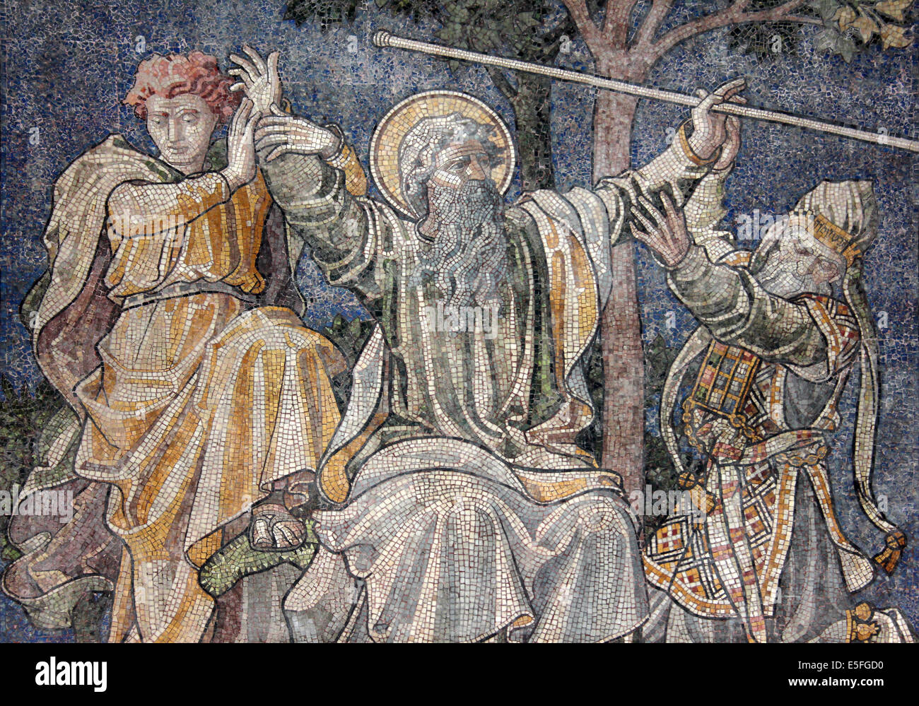 One Of The Mosaics In Chester Cathedral Depicting Various Old Testament ...