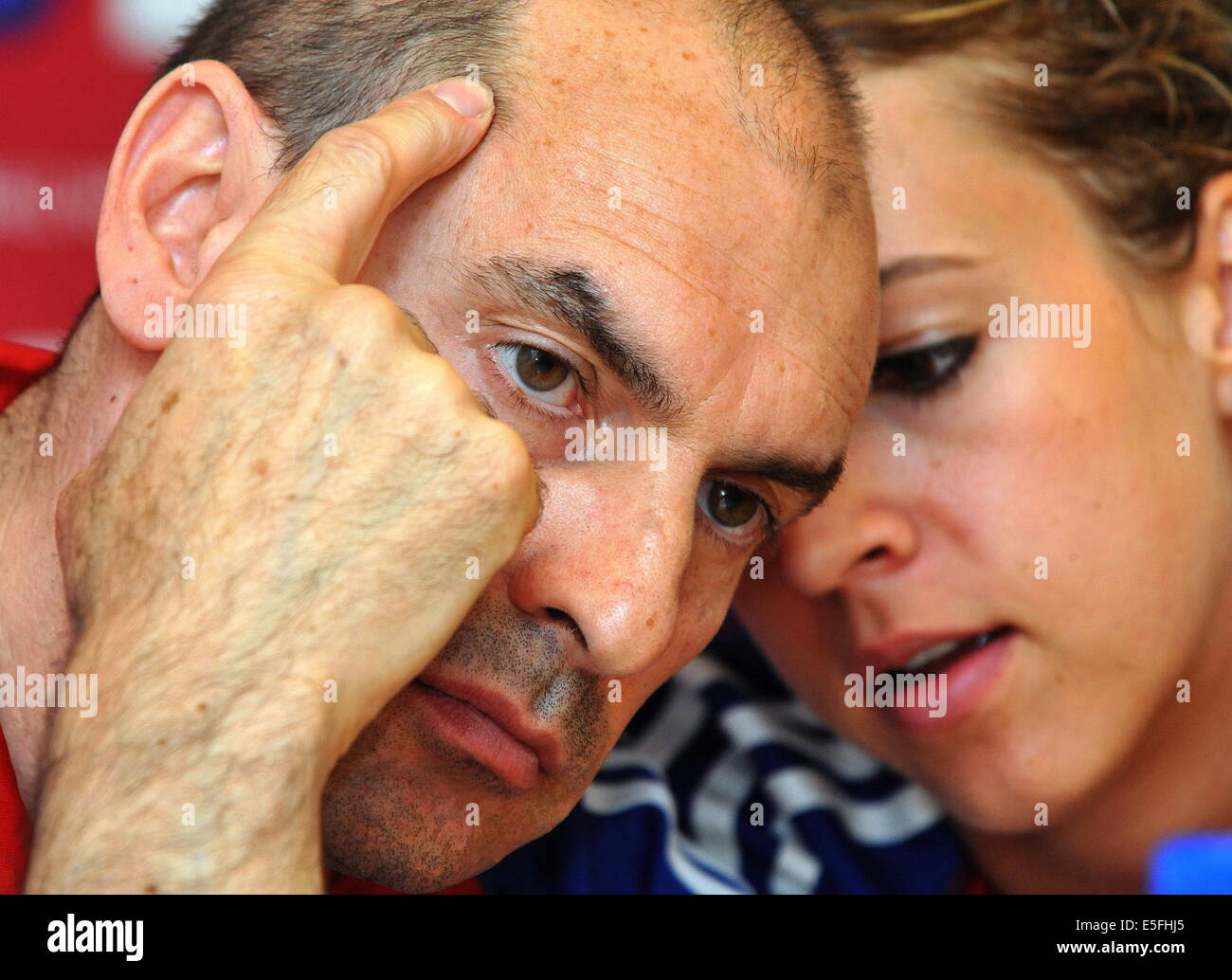 Volleyball team women before not beach High Resolution Stock ...
