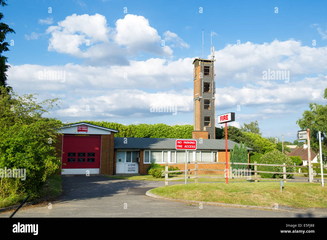 Fire station in Redbourn, Hertfordshire Stock Photo - Alamy