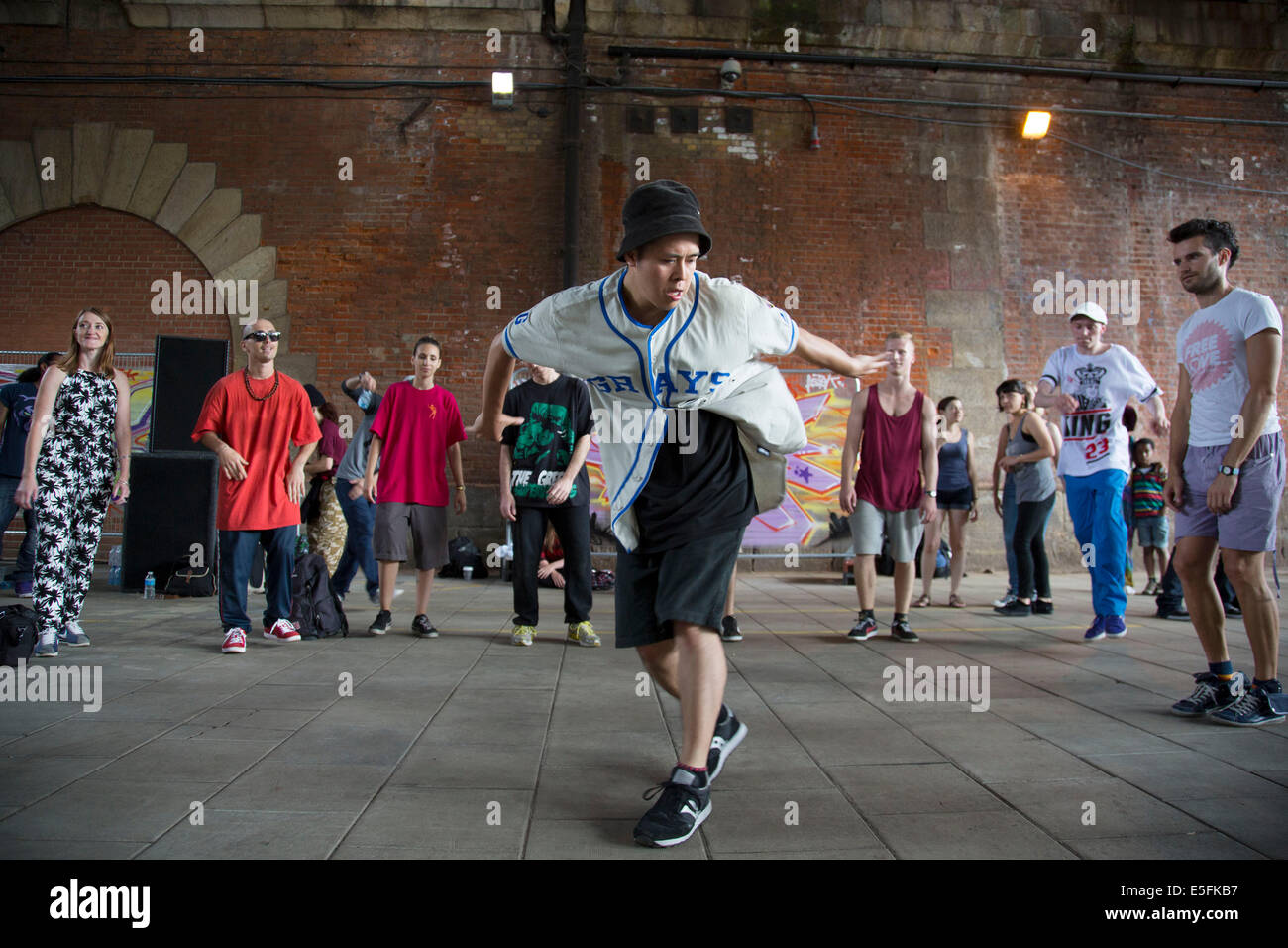Urban street culture on the Southbank. Here underneath Hungerford ...