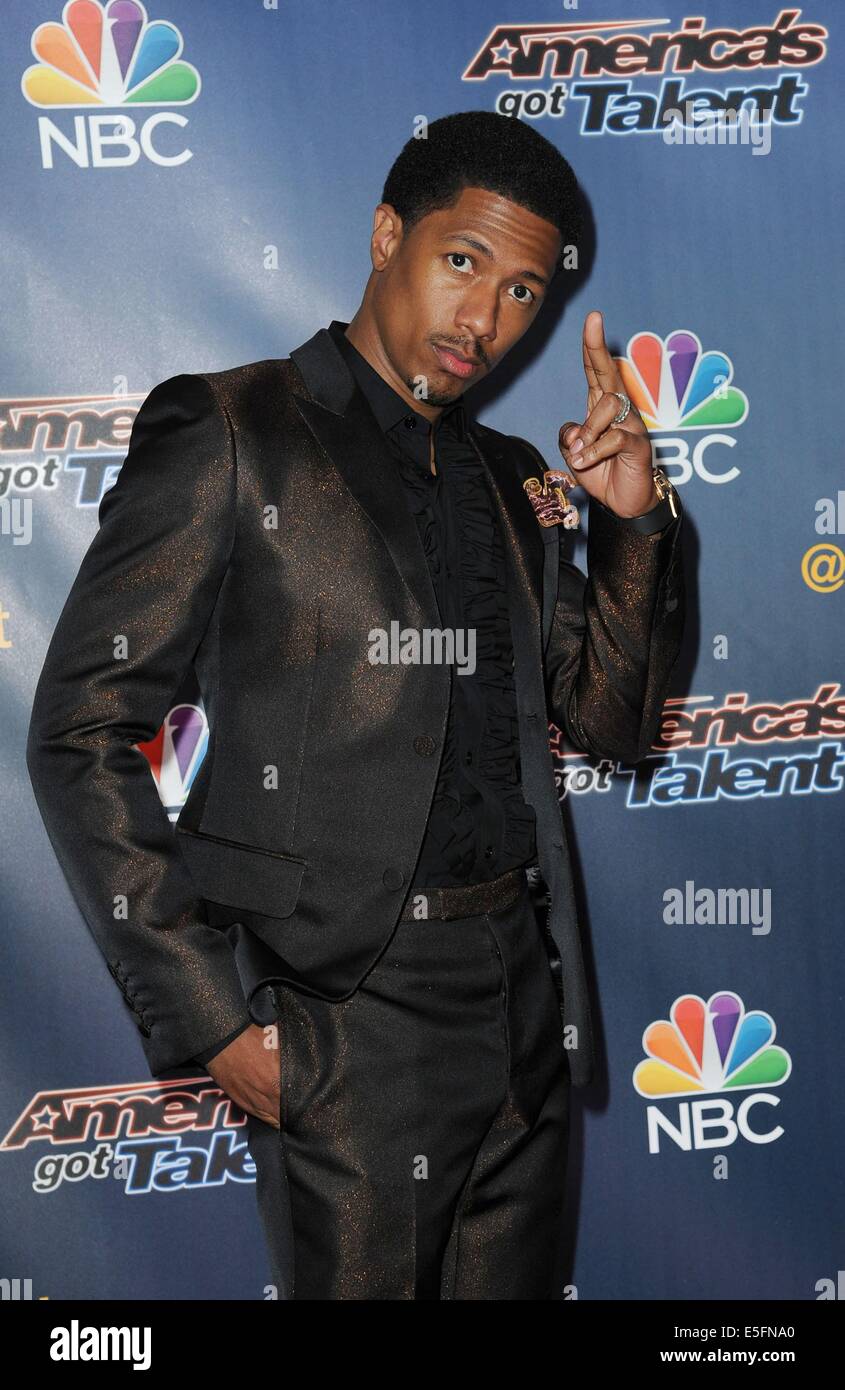 New York, NY, USA. 29th July, 2014. Nick Cannon at arrivals for AMERICA ...