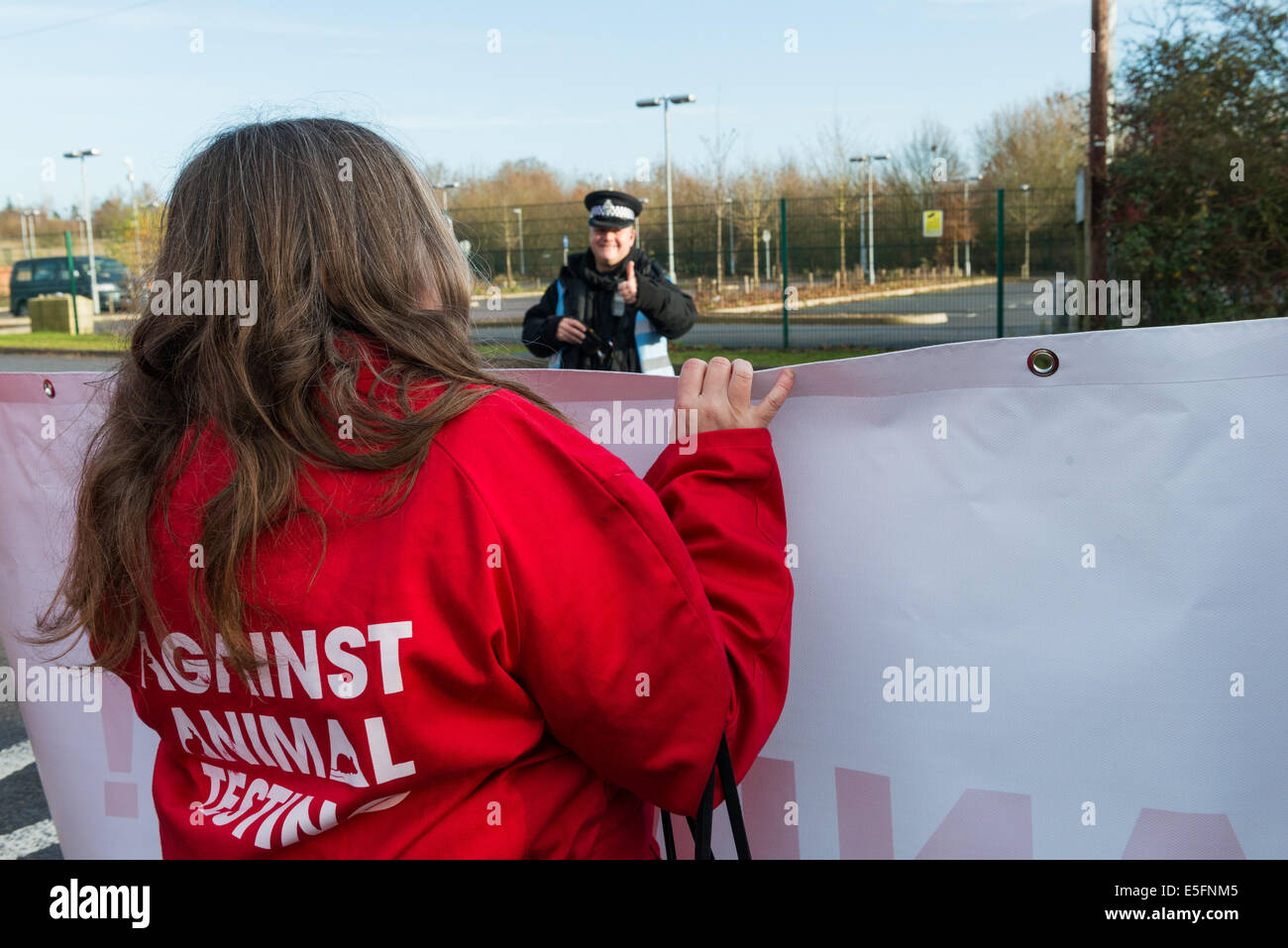 Lush Fighting Animal Testing Live Demonstration Clipart