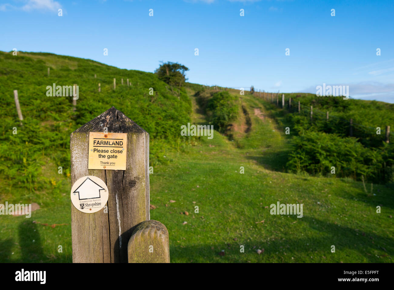 Shropshire way footpath hi-res stock photography and images - Alamy