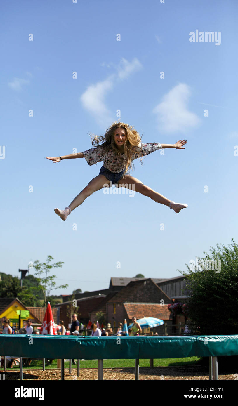 Trampolining hi-res stock photography and images - Alamy