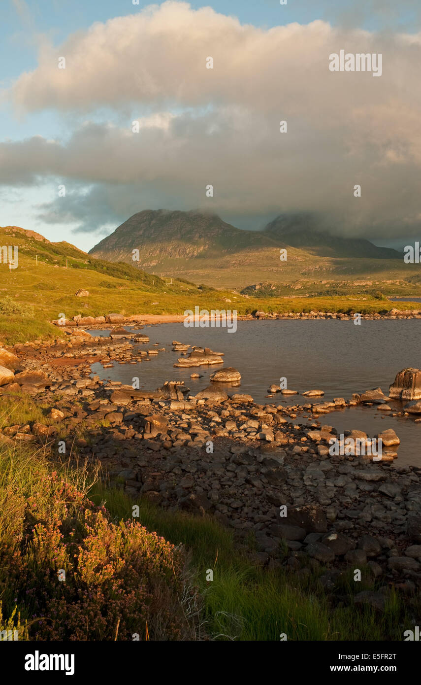Storm Clouds approaching Sgorr Tuath on Loch Lurgainn Stock Photo - Alamy