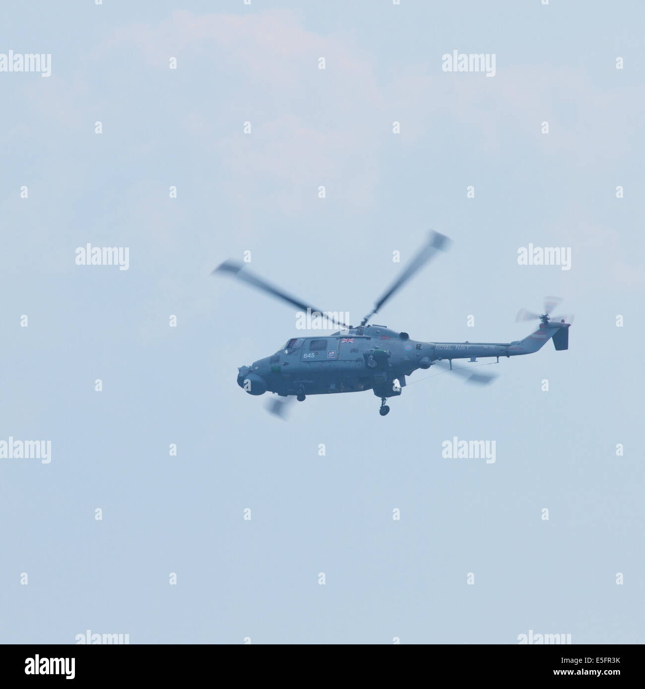 The Black Cats Royal Navy Lynx helicopter display flying at Sunderland ...
