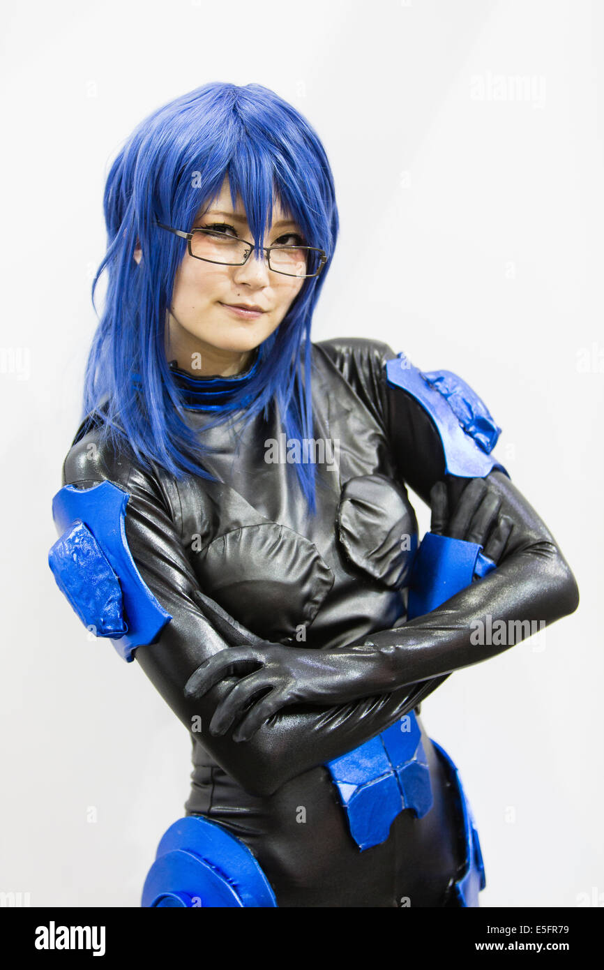 LONDON, ENGLAND Female cosplayer at Hyper Japan in Earls Court Stock ...