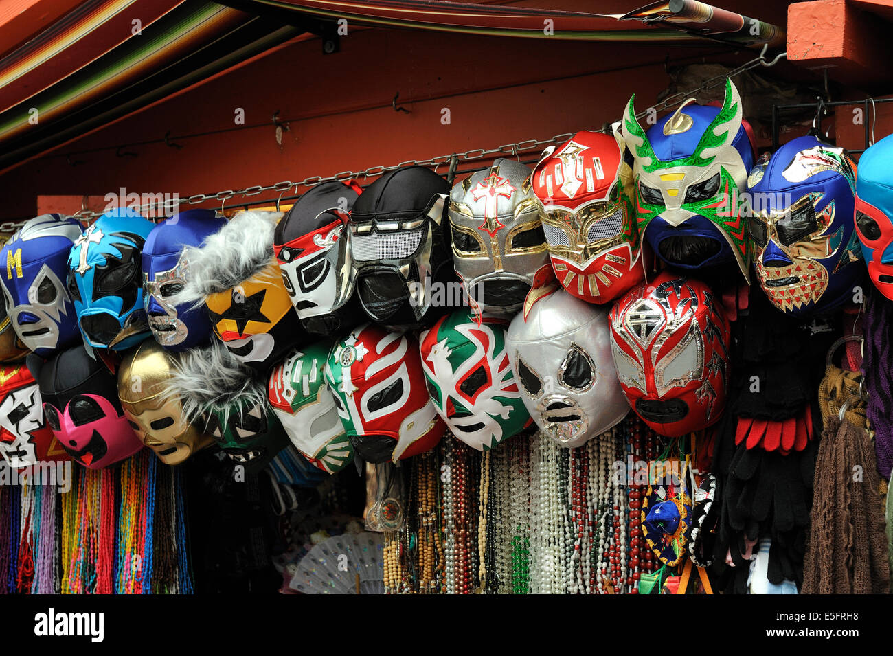 Mexican Wrestlers' masks Stock Photo - Alamy