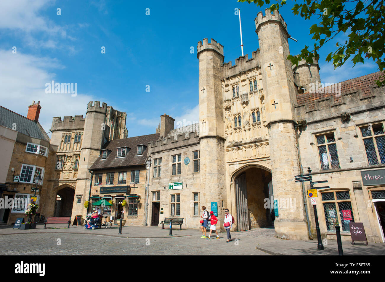 Penniless Porch and the Bishops Eye Wells Somerset England UK Stock ...