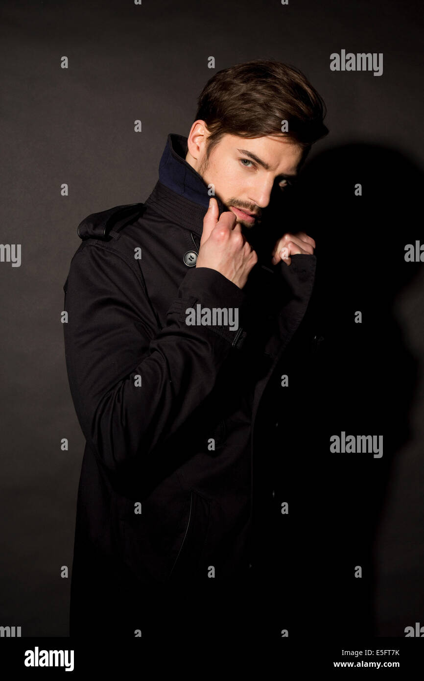 Man wearing coat portrait hi-res stock photography and images - Alamy