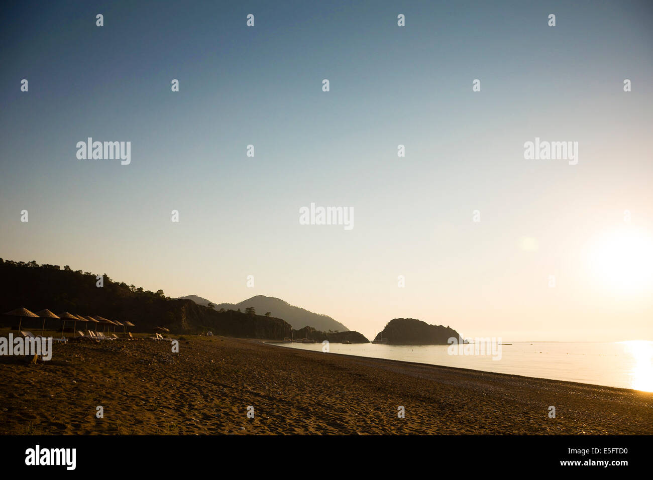 CIRALI, TURKEY Cirali beach at sunrise Stock Photo - Alamy