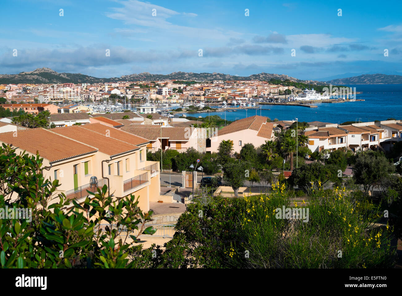 View of Palau in North Sardinia, Italy Stock Photo - Alamy