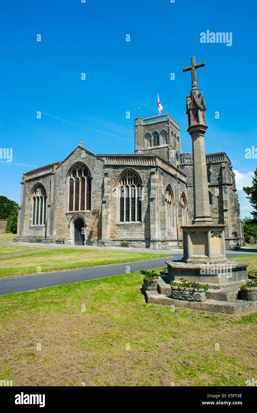 St Mary's church Wedmore Somerset England UK Stock Photo - Alamy