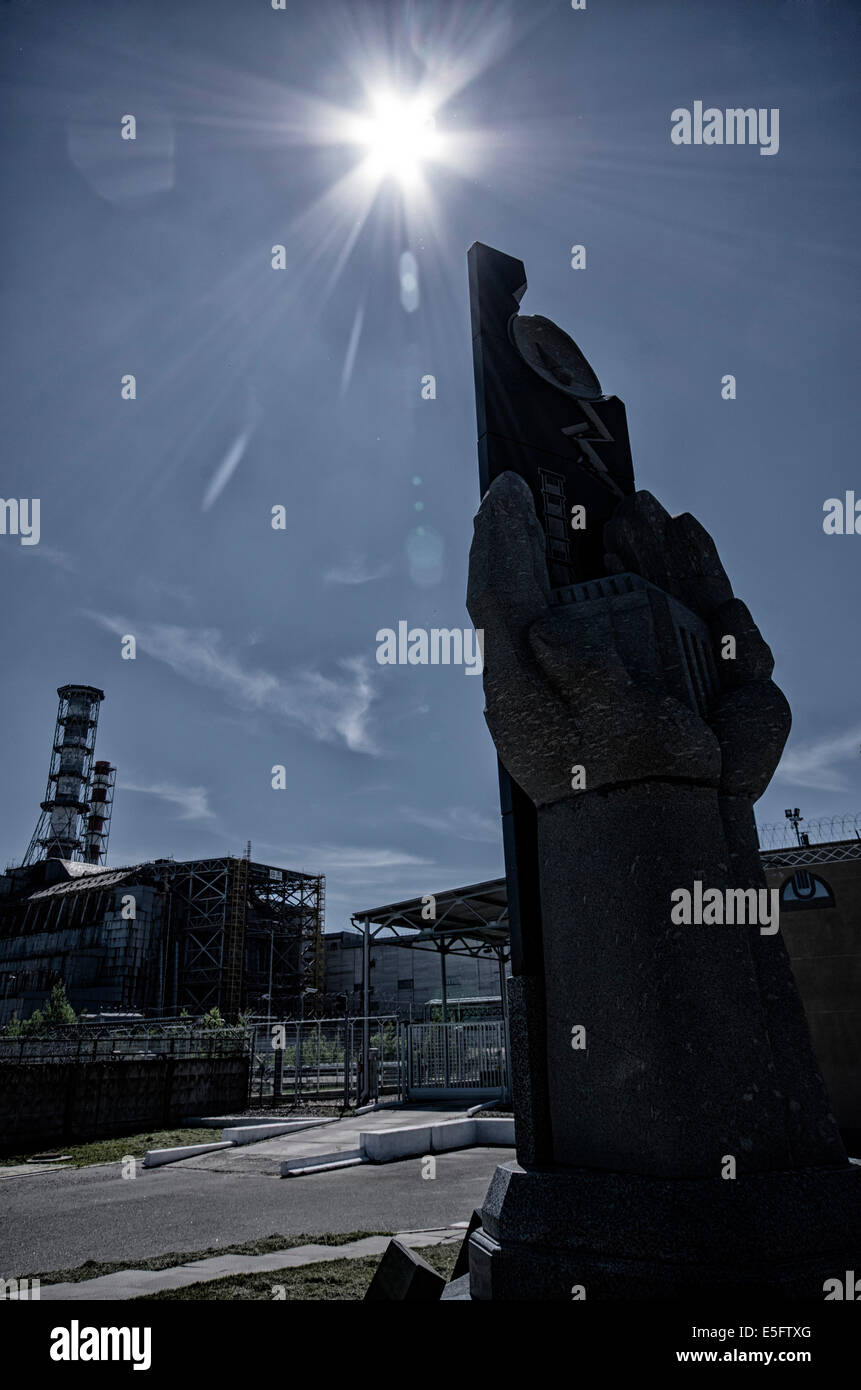 Pripyat ghost town in the Chernobyl exclusion zone, Ukraine Stock Photo ...