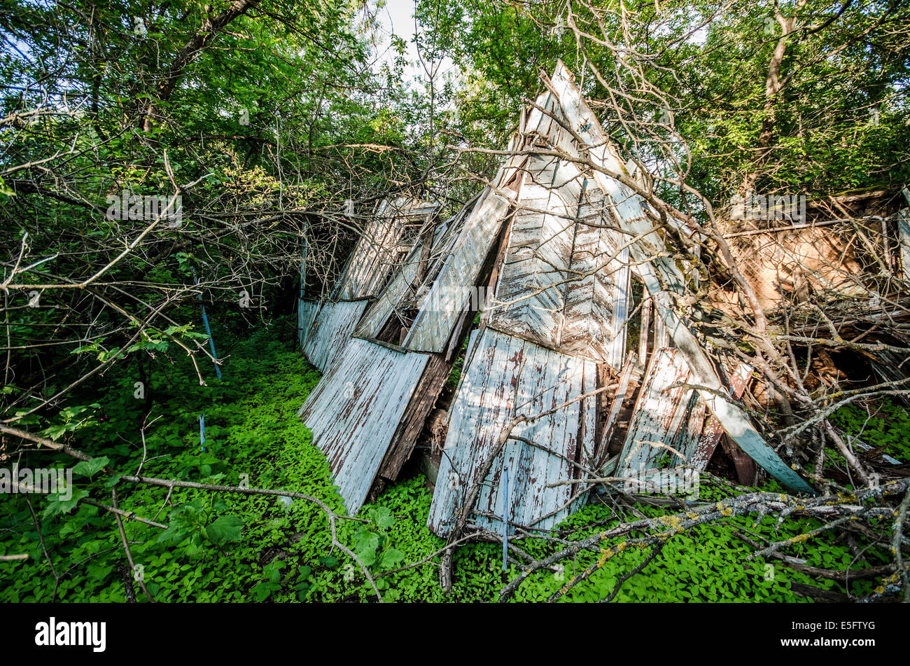 Pripyat ghost town in the Chernobyl exclusion zone, Ukraine Stock Photo ...