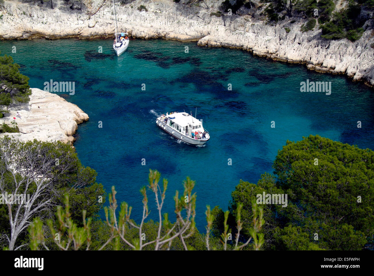 Calanque Port-Pin at Cassis - France Provence Cote d'Azur Stock Photo ...