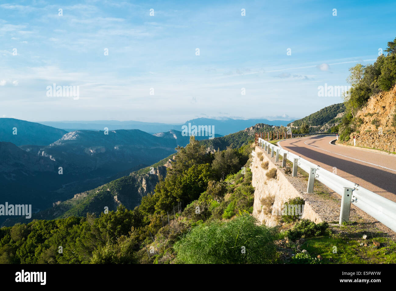 Road 125 between Baunei and Dorgali, Sardinia, Italy Stock Photo - Alamy