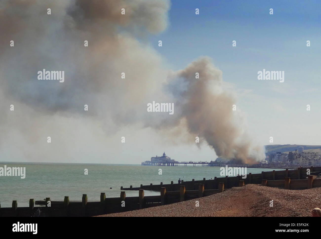 Eastbourne pier fire hi-res stock photography and images - Alamy
