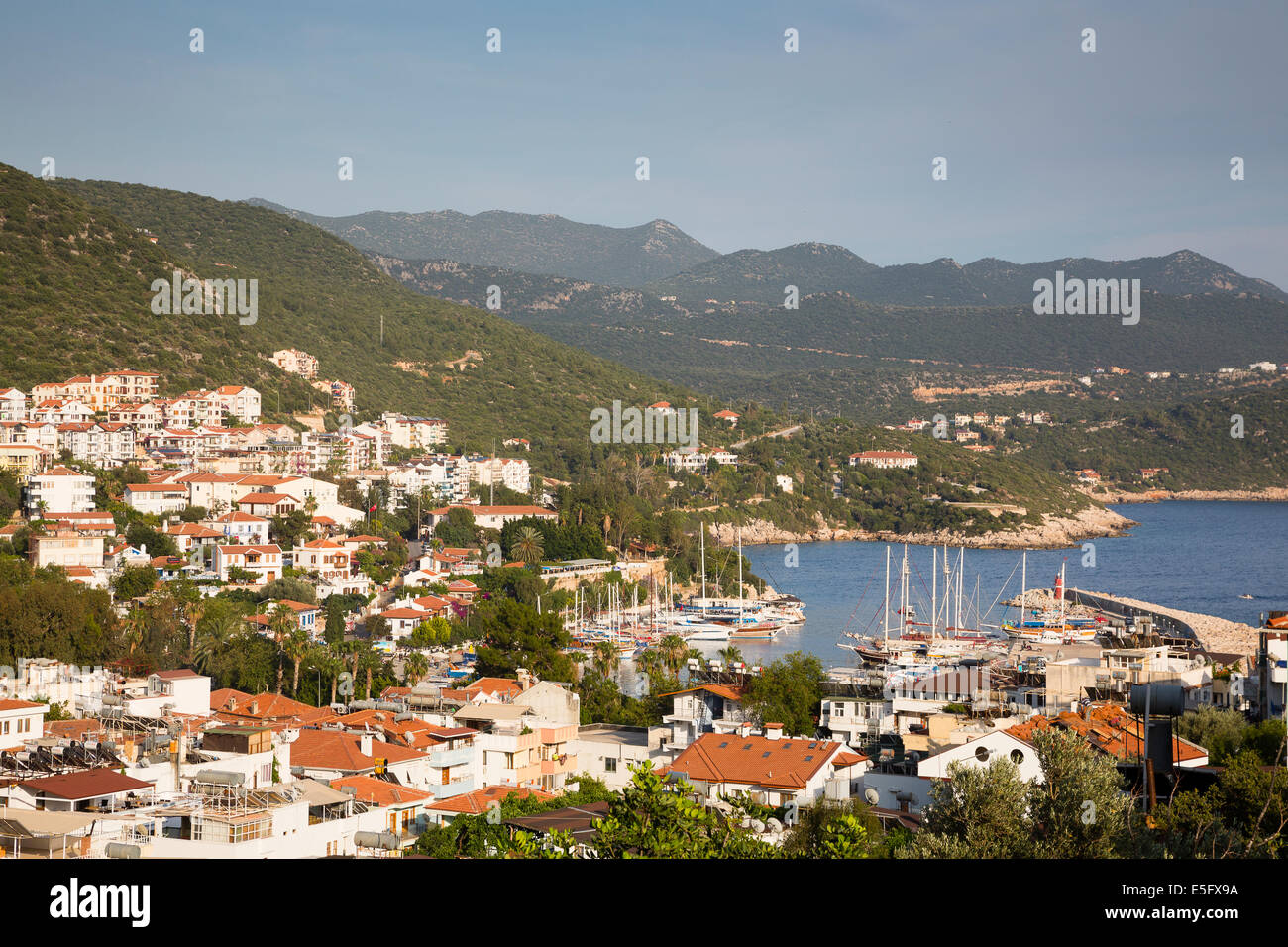 KAS, TURKEY View of Kas at sunset Stock Photo - Alamy