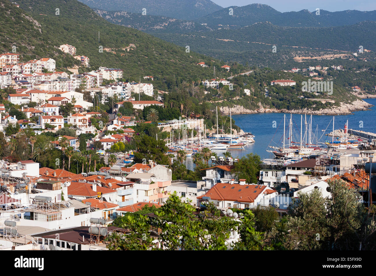 KAS, TURKEY View of Kas at sunset Stock Photo - Alamy