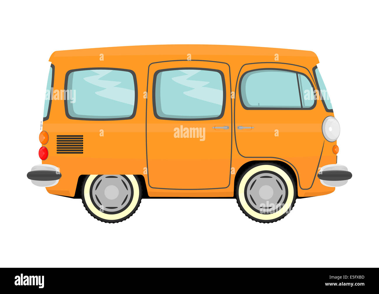 Old camper van road Cut Out Stock Images & Pictures - Alamy