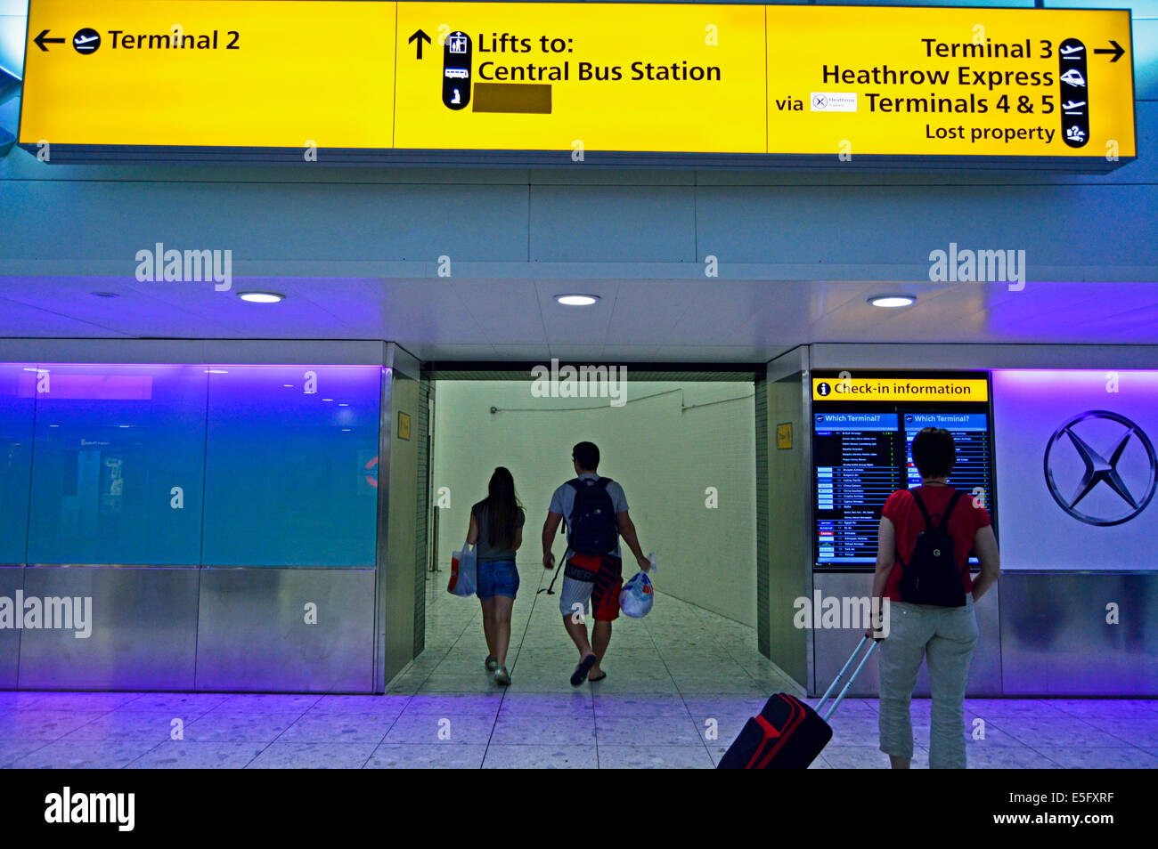 Heathrow Terminal 2 (The Queen's Terminal) showing the Slipstream ...