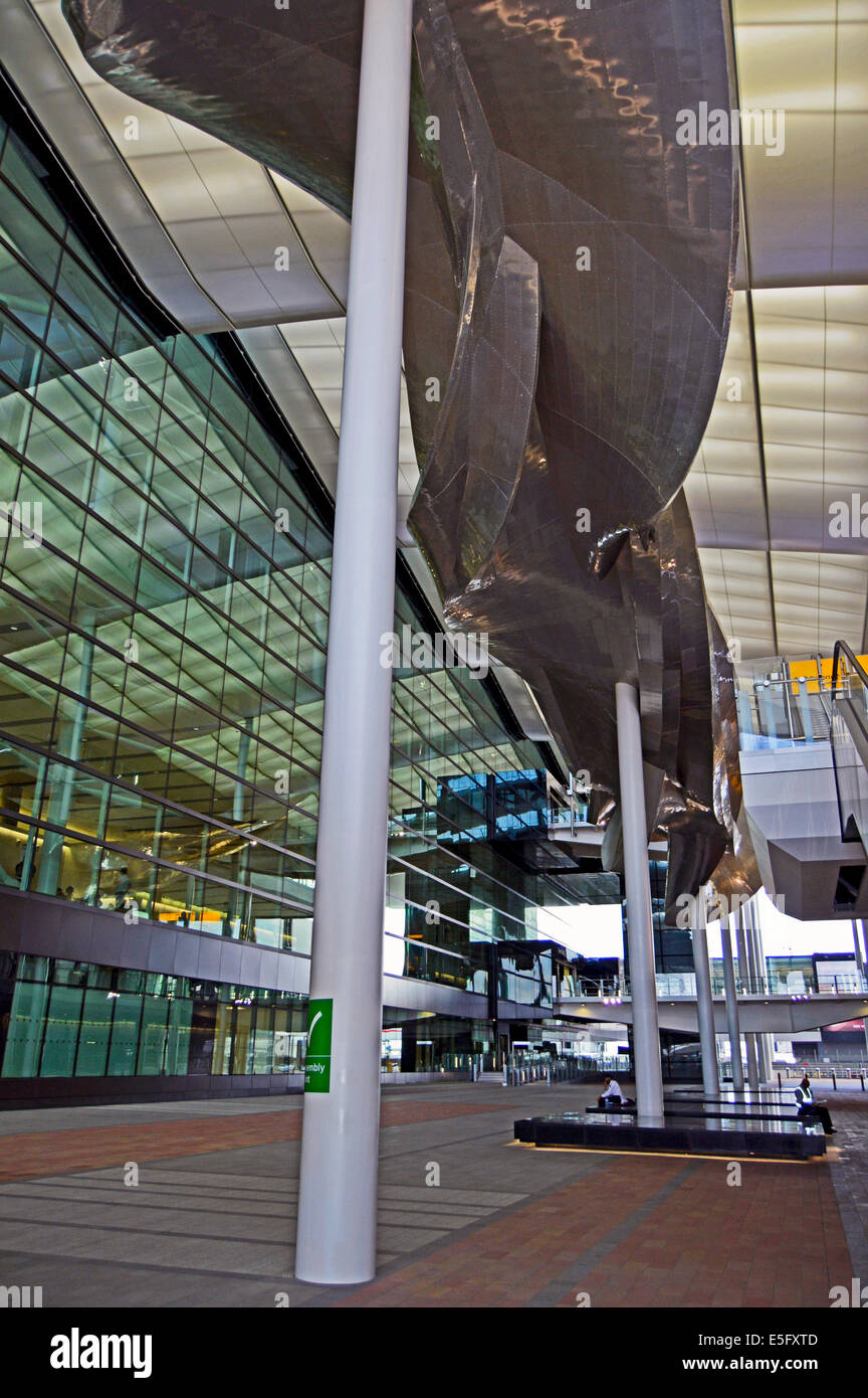 Heathrow Terminal 2 (The Queen's Terminal) showing the Slipstream ...