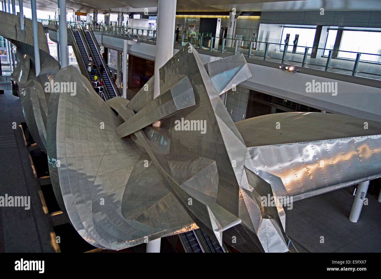 Heathrow Terminal 2 (The Queen's Terminal) showing the Slipstream ...