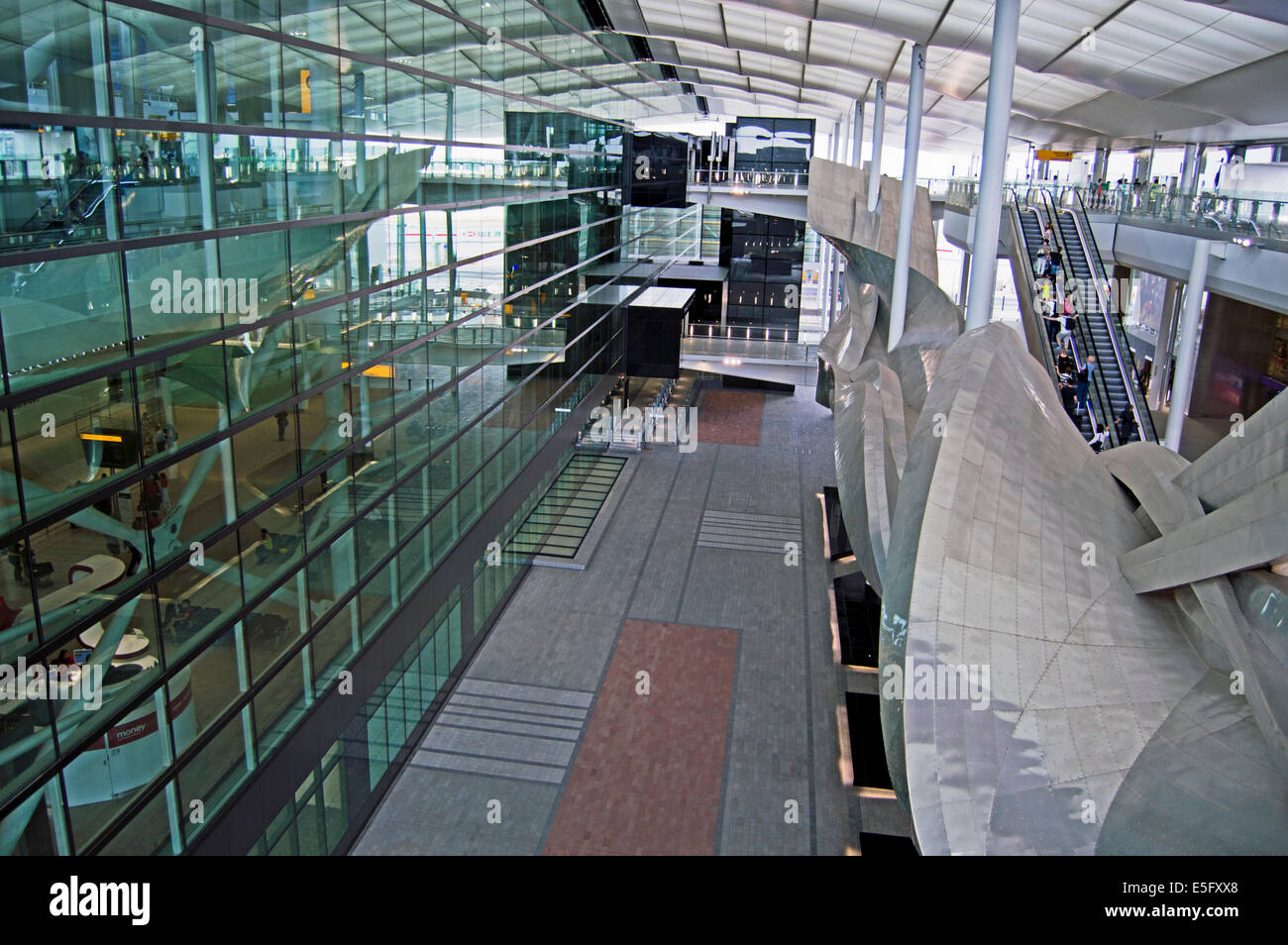 Heathrow Terminal 2 (The Queen's Terminal) showing the Slipstream ...